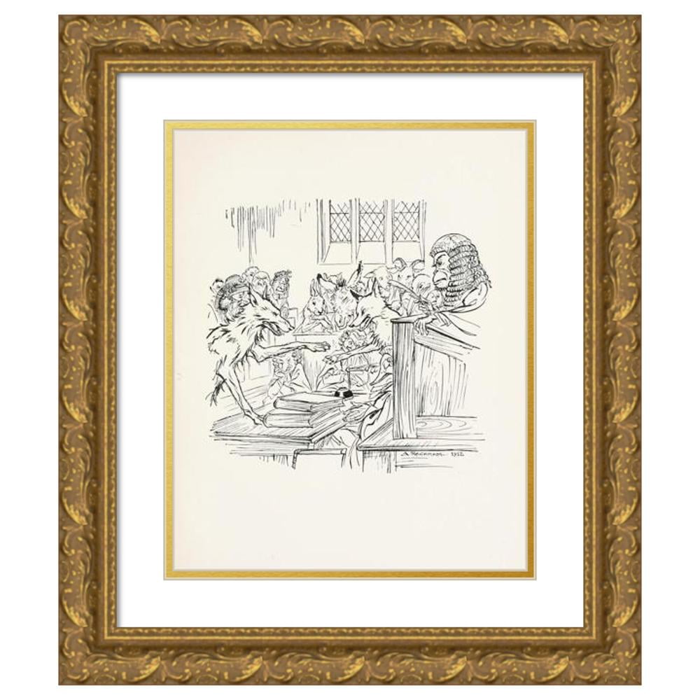 Arthur Rackham 15x18 Gold Ornate Wood Frame and Double Matted Museum ...