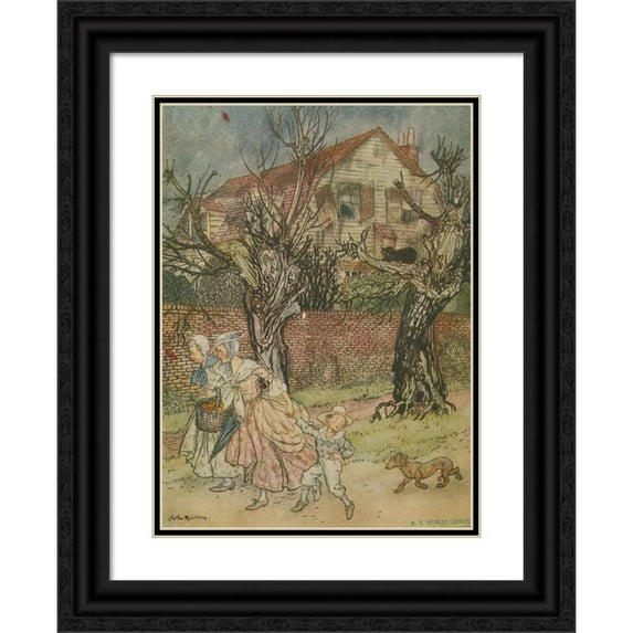 Arthur Rackham 19x24 Black Ornate Framed Double Matted Museum Art Print ...