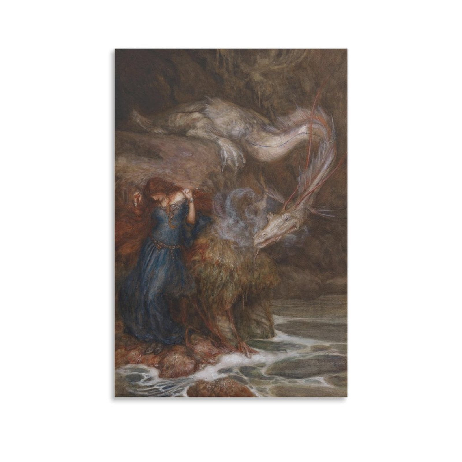 Arthur Rackham Andromeda Illustration Poster Canvas Wall Art Poster ...