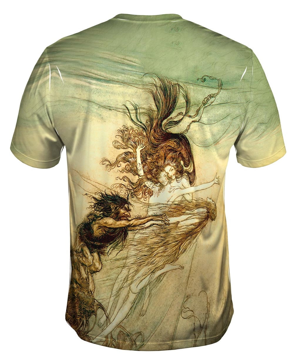 Arthur Rackham - Rhine Maidens Tease 1910 Mens T-Shirt All Over Print ...