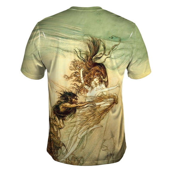 Arthur Rackham - Rhine Maidens Tease 1910 Mens T-Shirt All Over Print ...