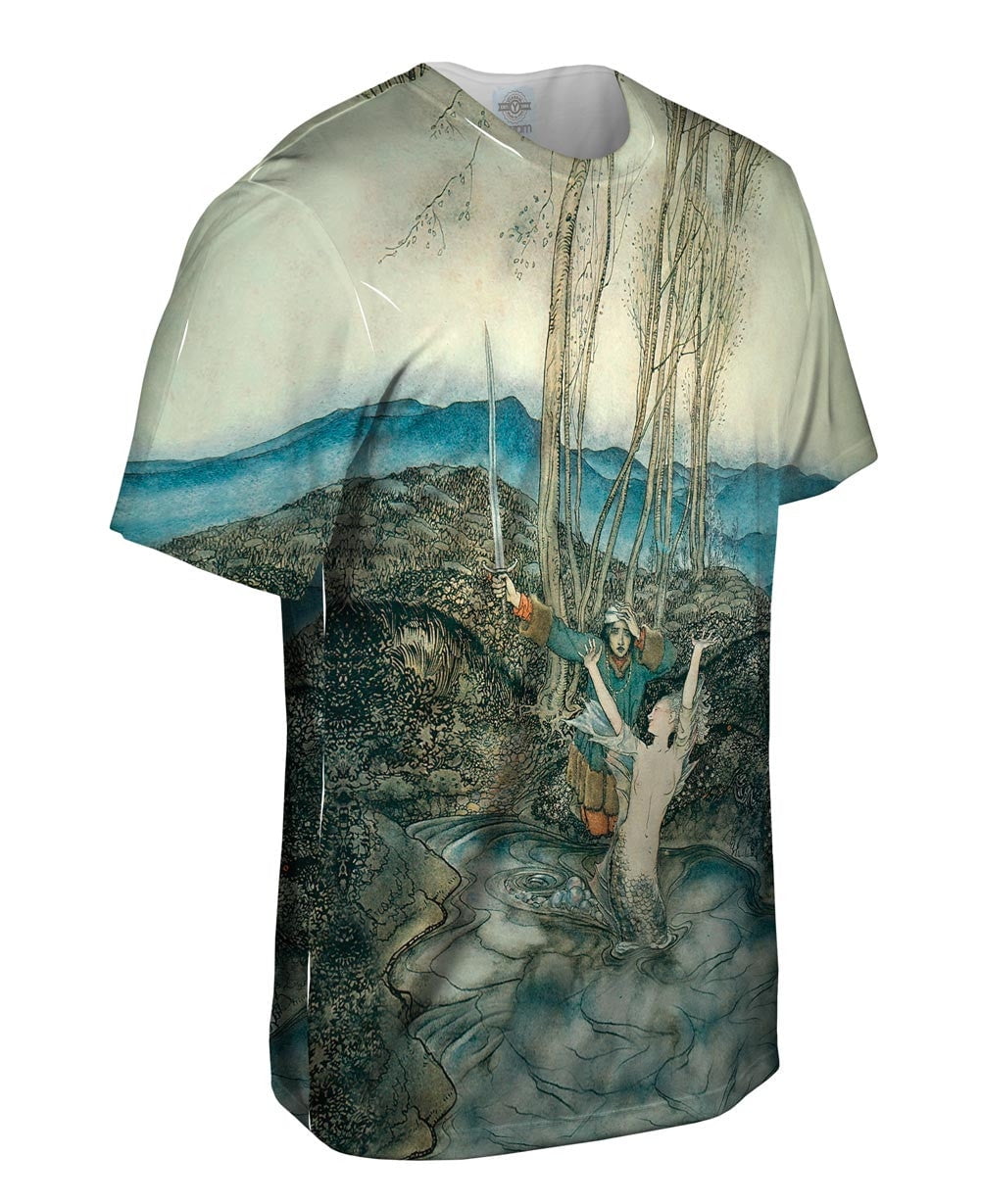 Arthur Rackum - Mermaid Morning Mens T-Shirt All Over Print - Walmart.com