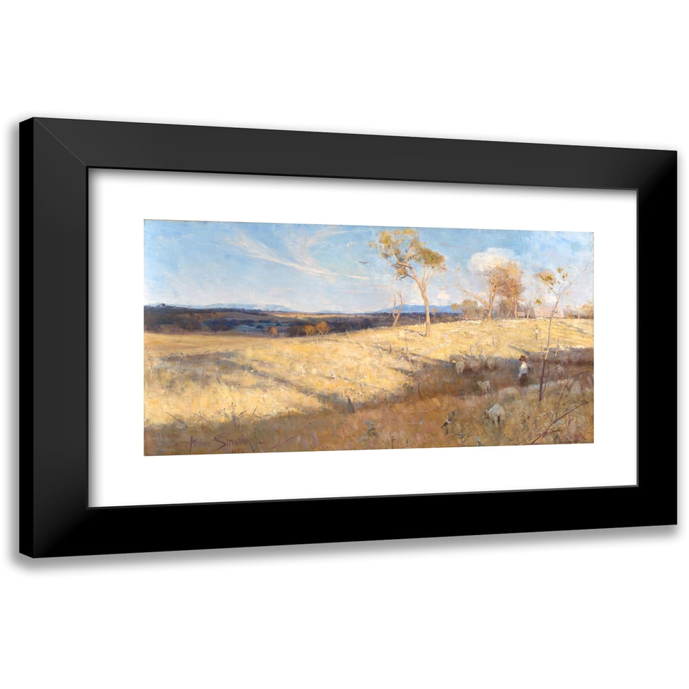 Arthur Streeton 18x11 Black Modern Framed Museum Art Print Titled ...
