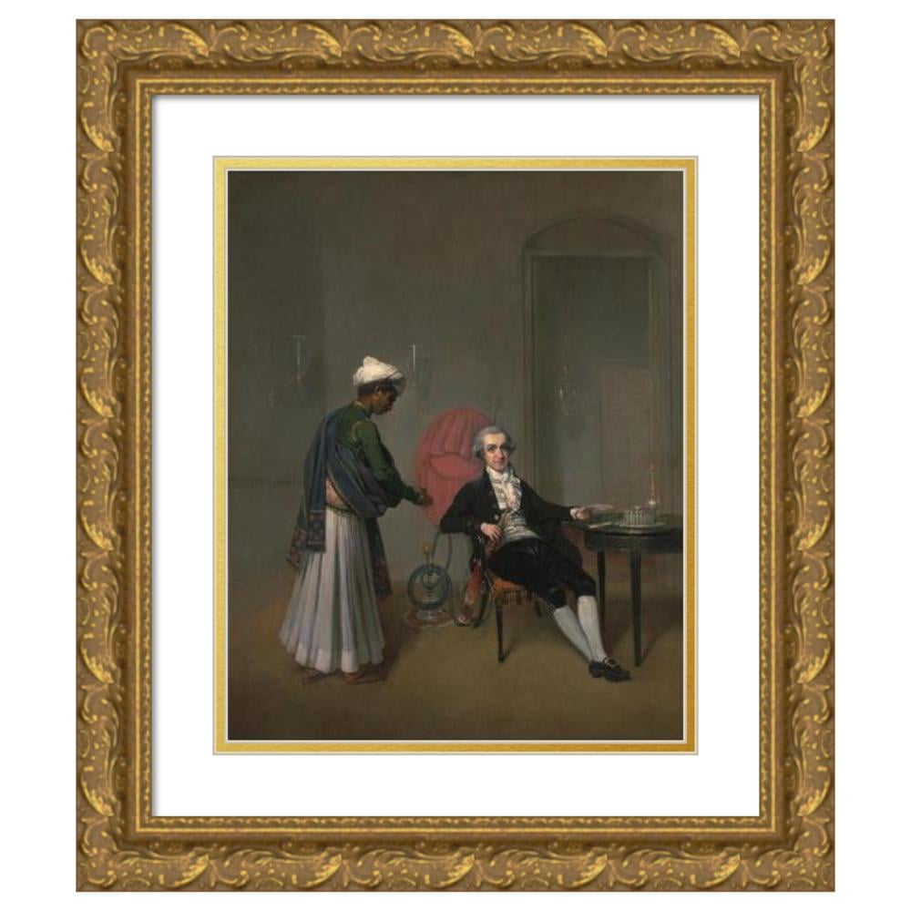 Arthur William Devis 12x14 Gold Ornate Wood Frame and Double Matted Museum Art Print Titled ...