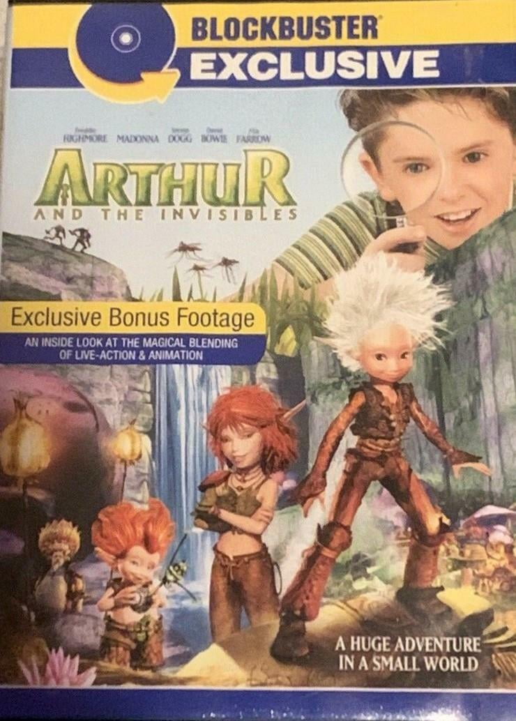 Arthur and the Invisibles (DVD, 2006, Widescreen, Blockbuster Exclusive ...