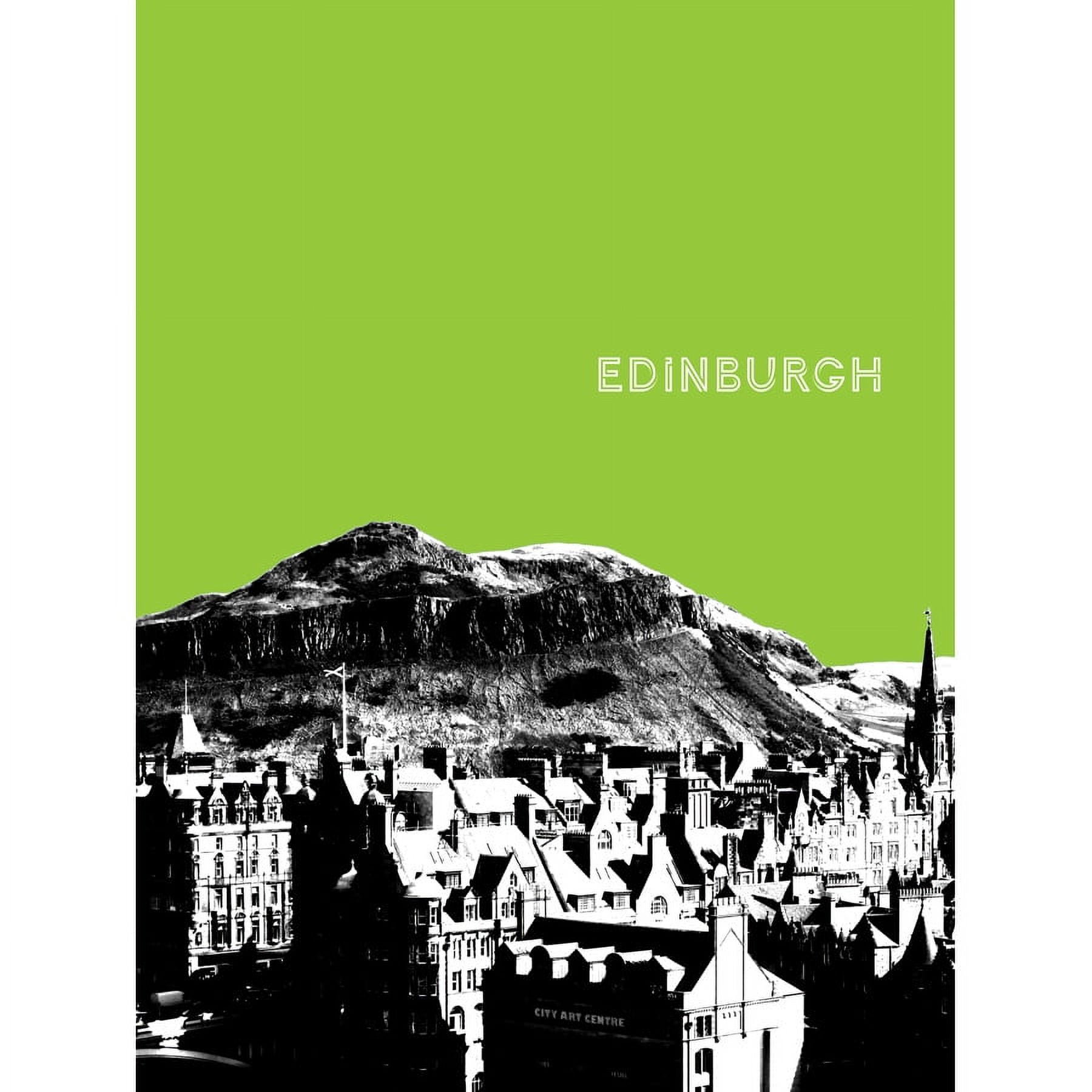 Arthurs Seat Edinburgh Scotland Scottish Landmark Green Art Print ...