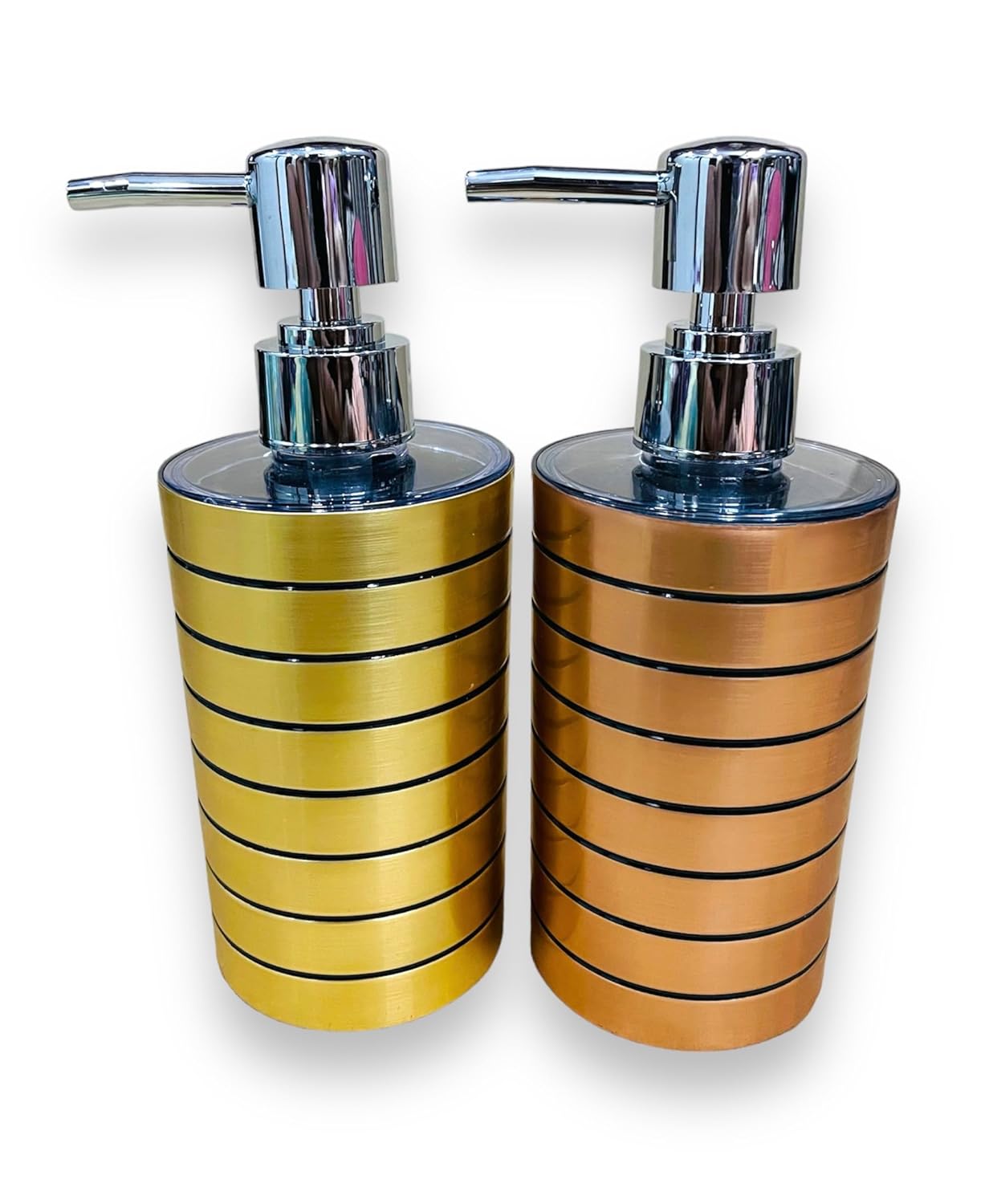 Arthya Metallic Design Soap Dispenser Shower Lotion Gel Conditioner ...