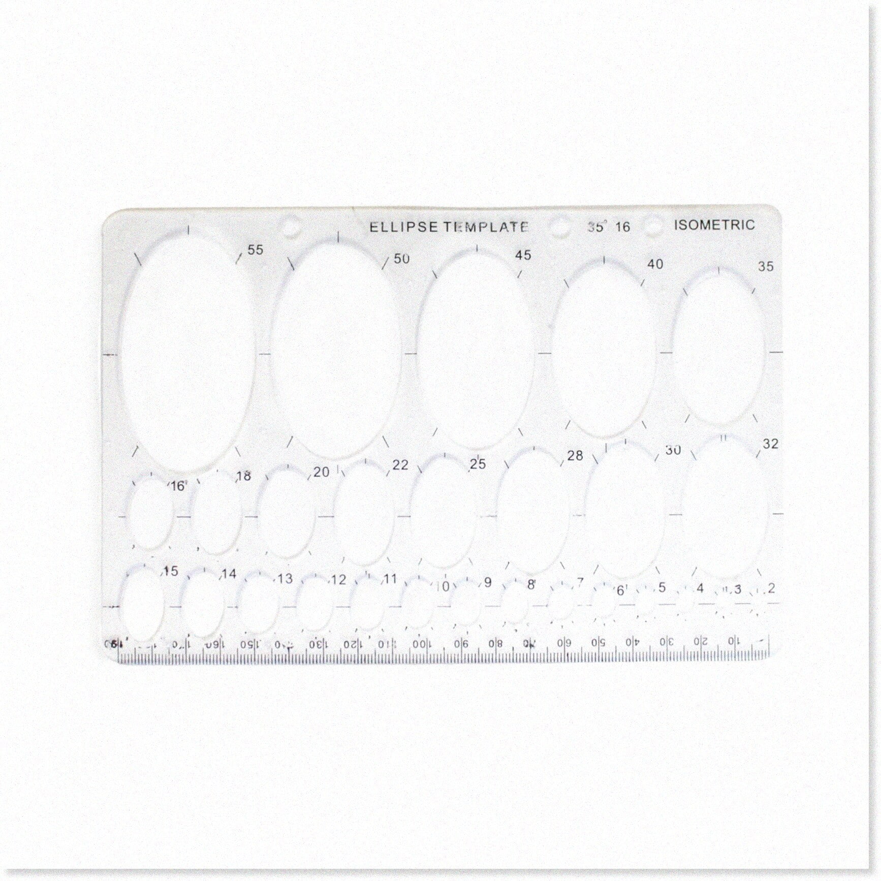 ArtiOval ProGeo Template: 27 Sizes 2mm-55m, Compact 8x5 Design, 3 ...