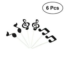 Music Notes Birthday Cake Topper 3PCS Musical Notes Acrylic Cupcake ...