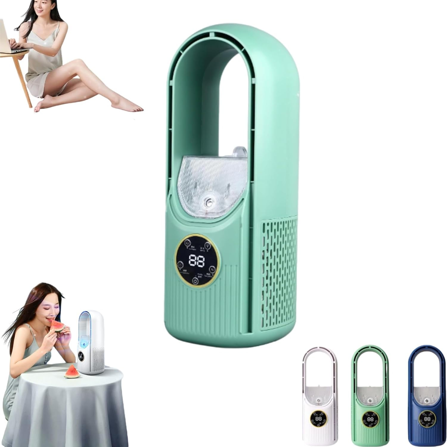 Artic Blast Portable Air Conditioner, Bladeless Air Coolers Fan - 3-in ...