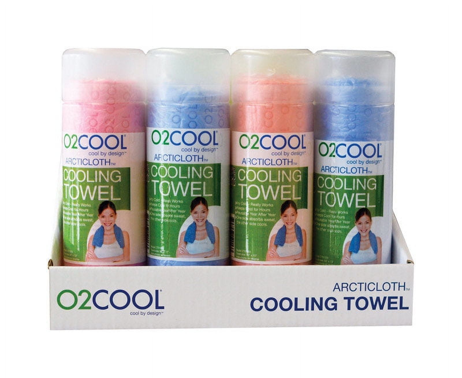 O2 Cool Synthetic Towels Washcloths 4 Count Walmart