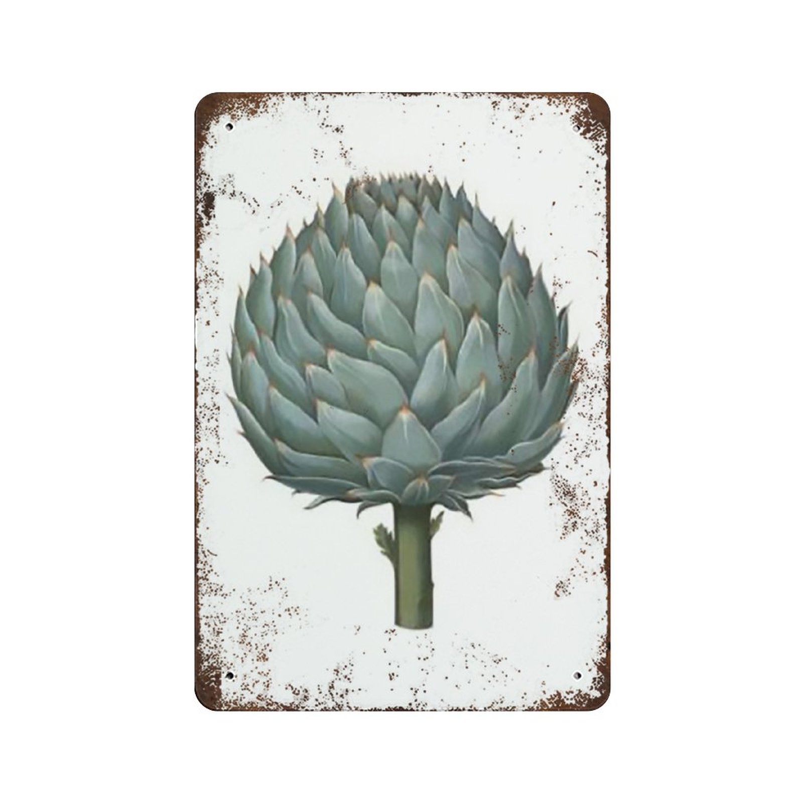 Artichoke Art Print, Kitchen Wall Decor, Artichoke tin sign, Printable ...