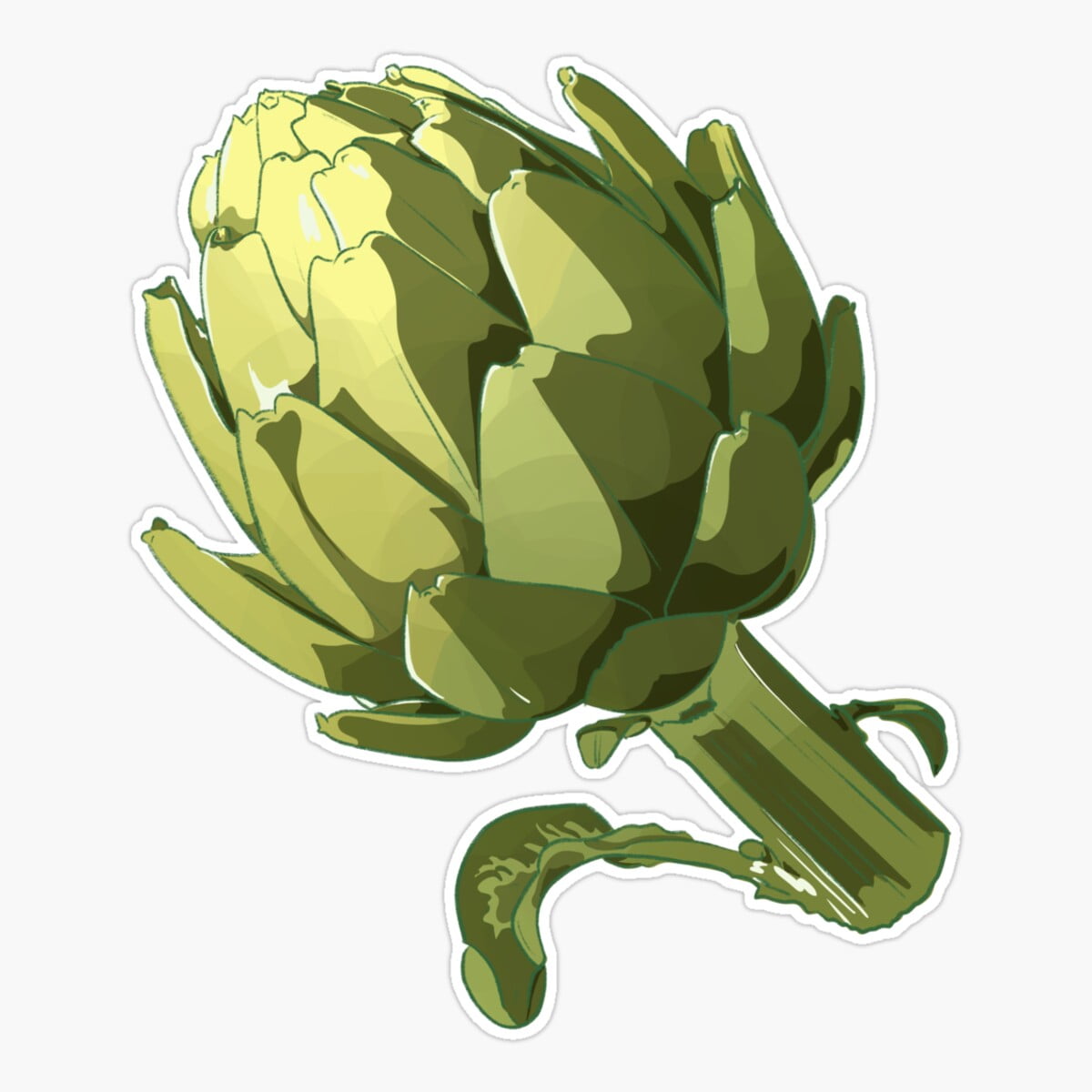 Artichoke Er, Phone Decal Water Bottle Stickers Car Decals, Funny ...