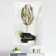 Artichoke Tapestry, Hand Drawn Delicious Fresh Vegetable Healthy Menu ...