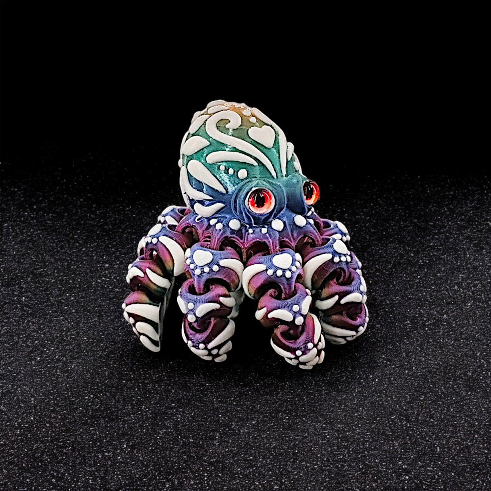 Articulated 3D Octopus Toy - Glow-in-the-Dark Fidget Toy for Stress ...