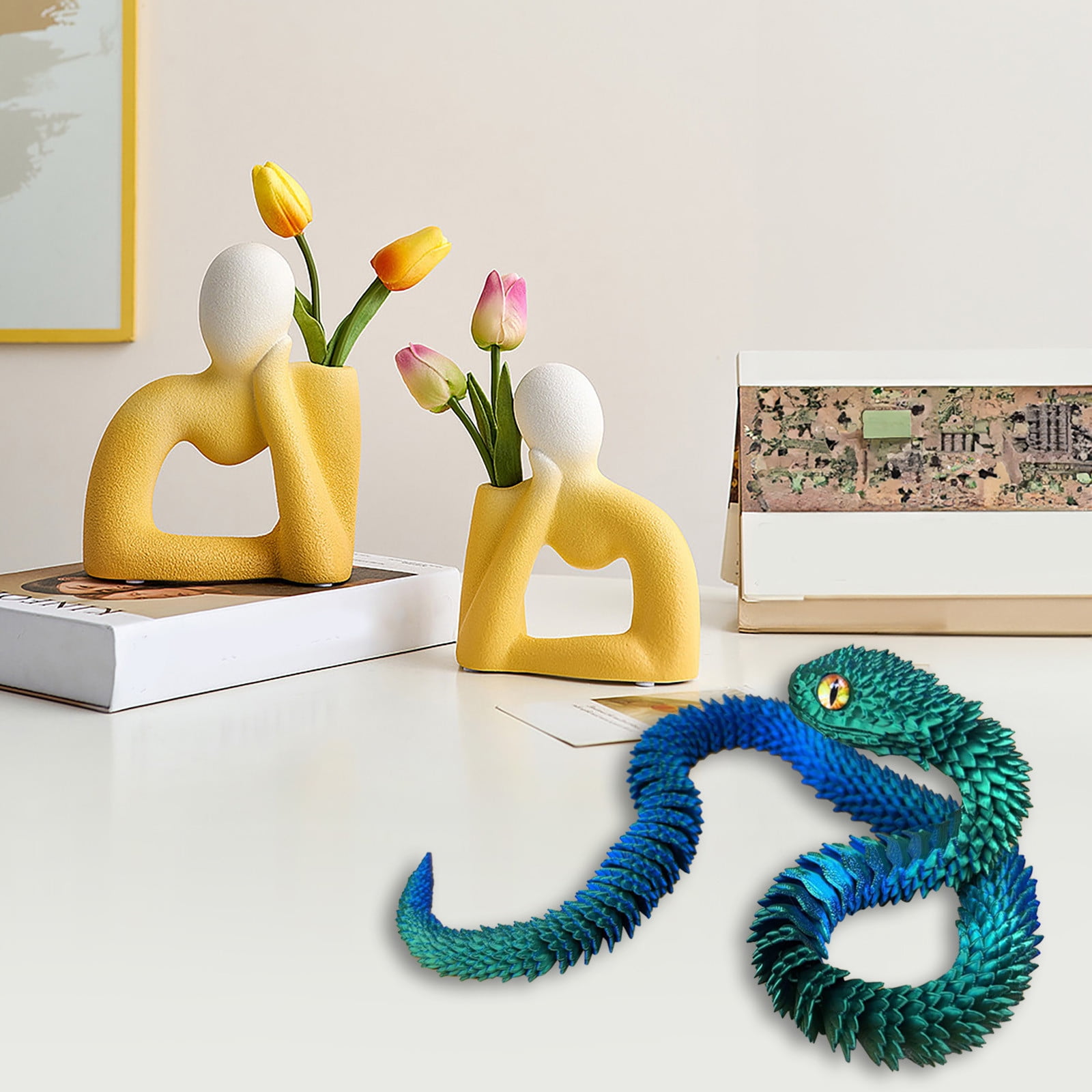 Articulated 3D Printed Animal Toys Set Flexible Poseable Figures for ...