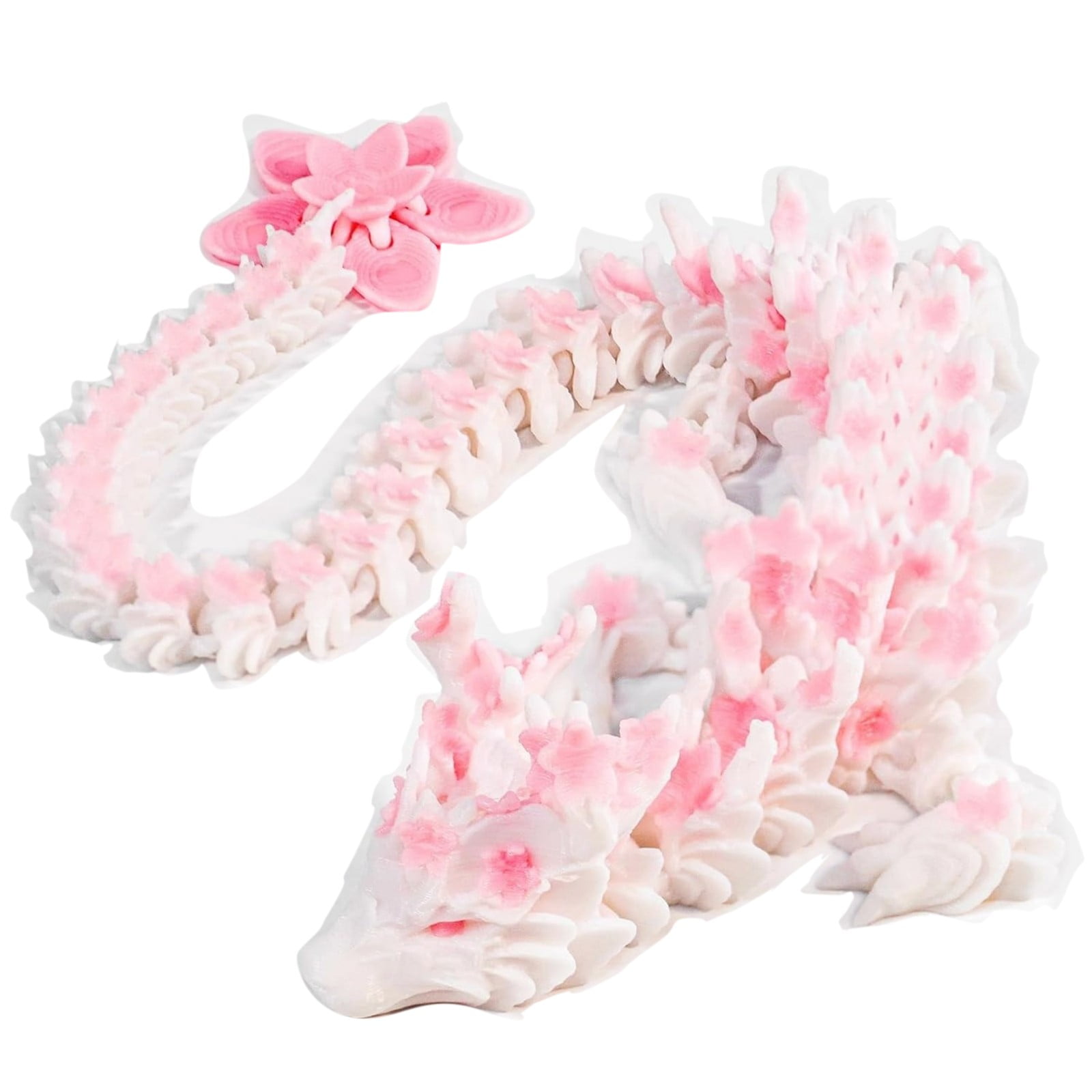 Articulated 3D Printed Cherry Dragon 11.8 Inch 3D Dragon Toy For Desk ...