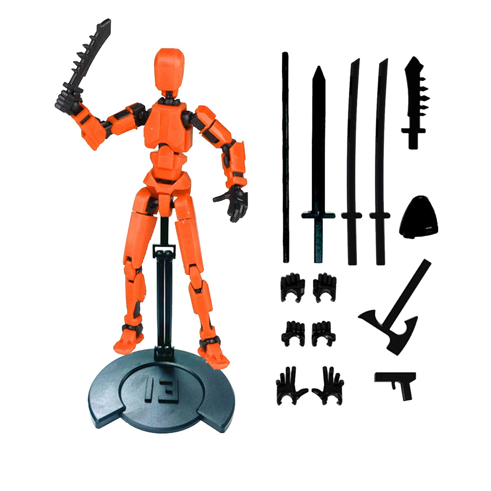 Articulated Action Figure - 13 Joint Robot Doll with Customizable ...