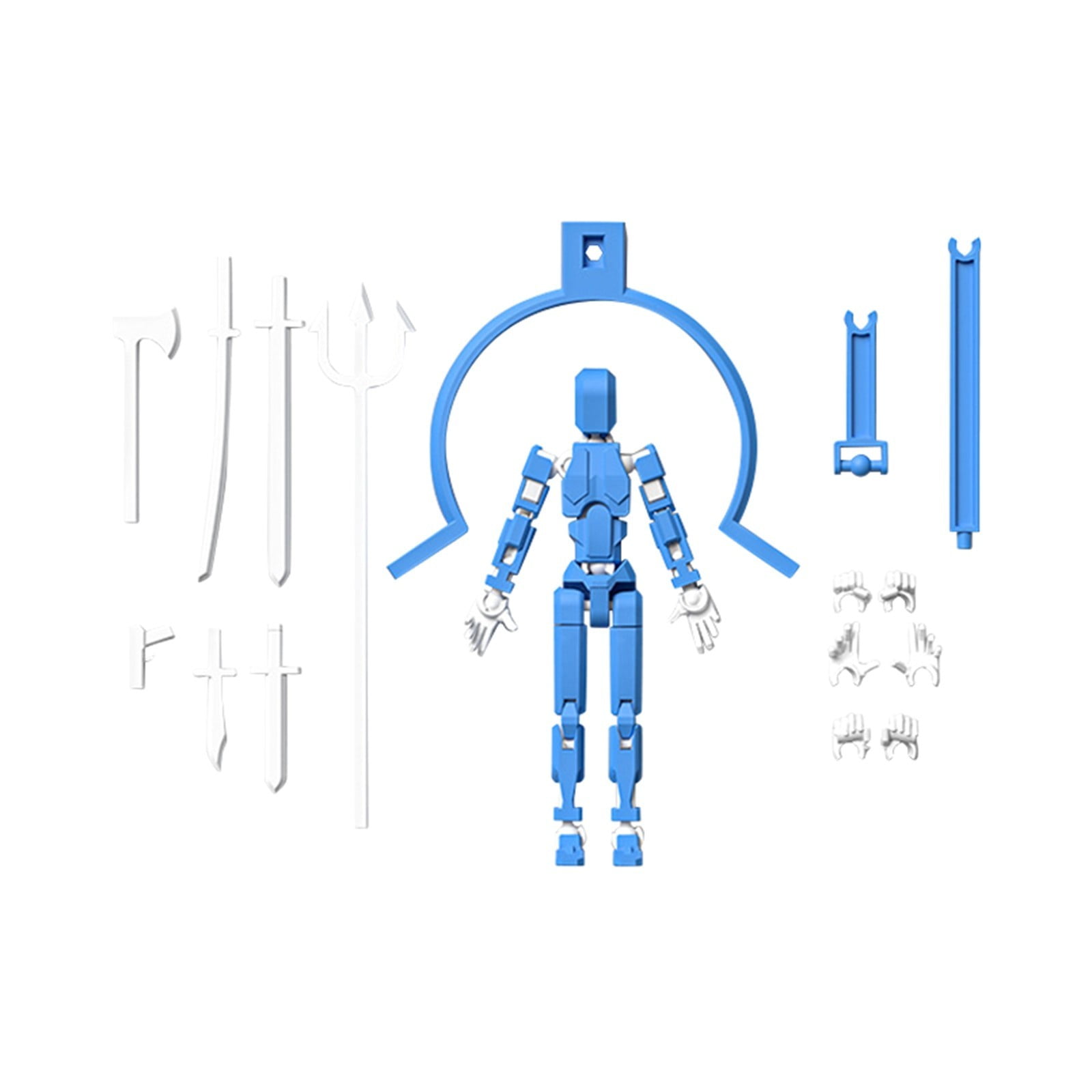 Articulated Action Figure Set with Weapons and Accessories Customizable ...