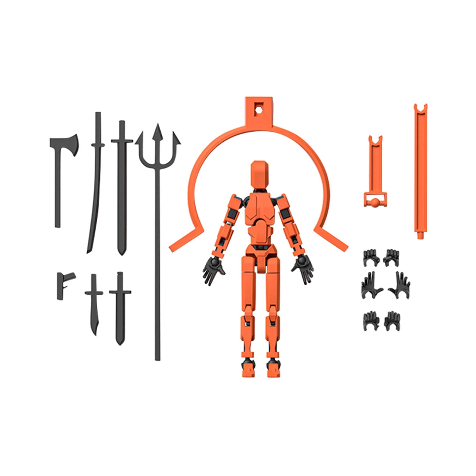 Articulated Action Figure Set with Weapons and Accessories Customizable ...
