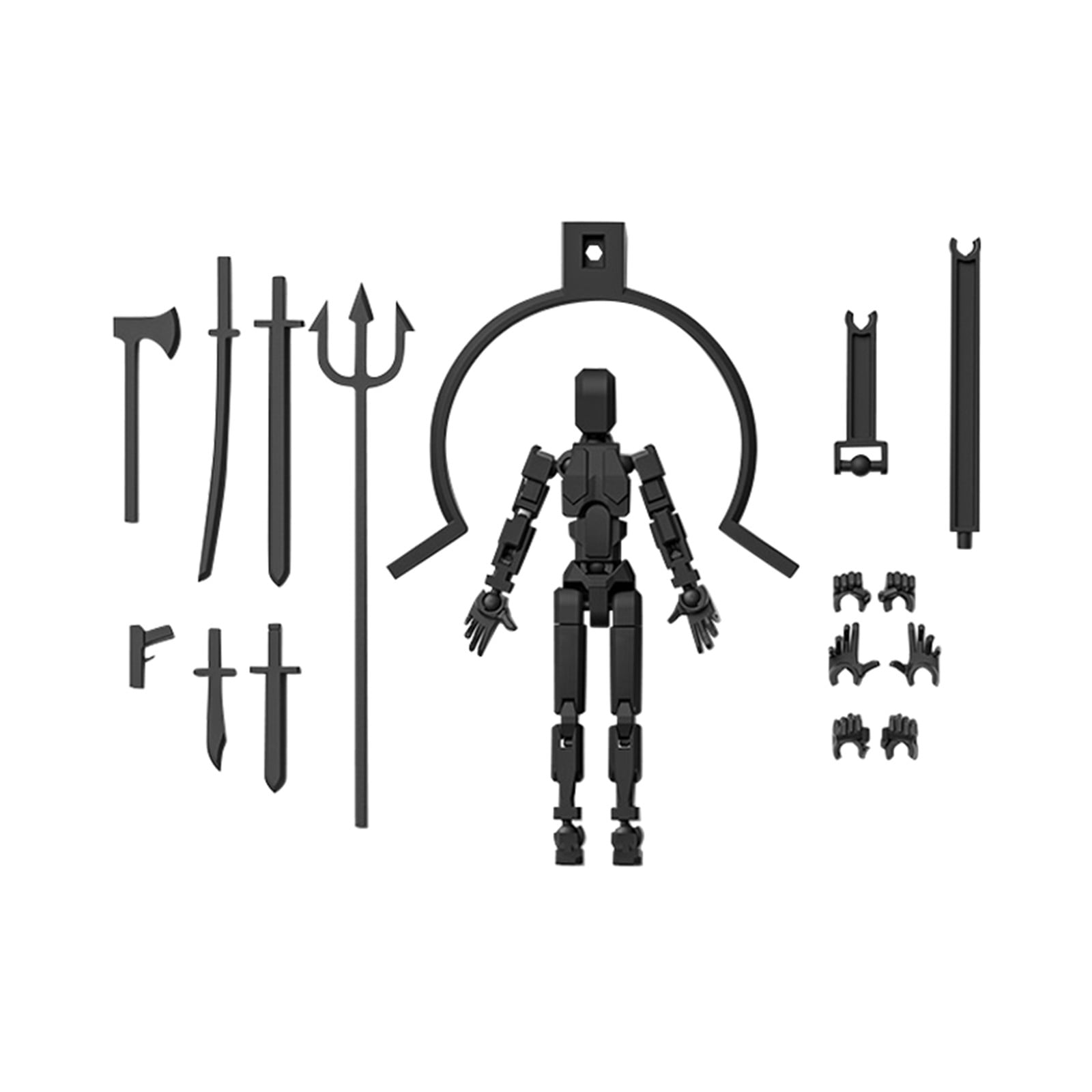 Articulated Action Figure Set with Weapons and Accessories Customizable ...