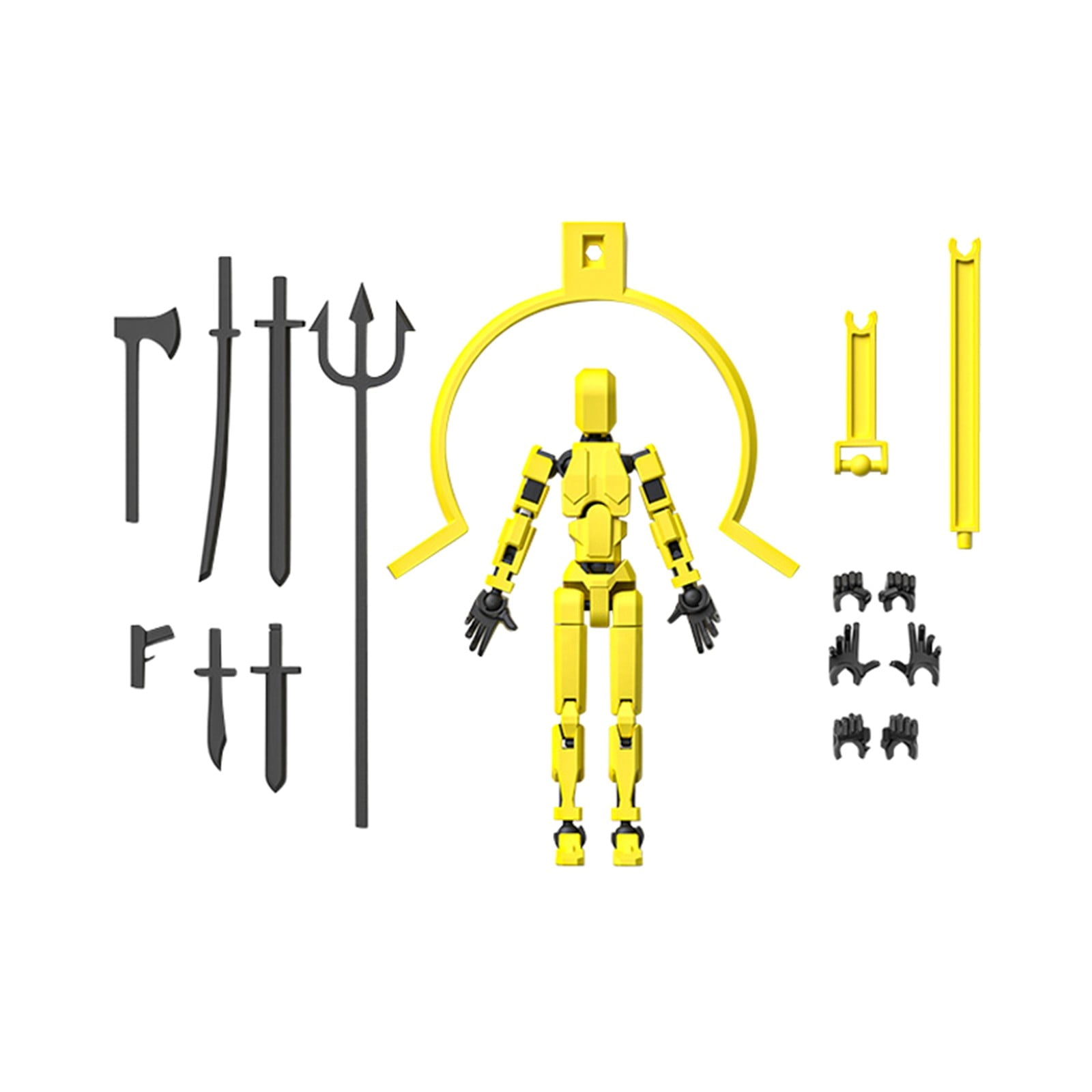 Articulated Action Figure Set with Weapons and Accessories Customizable ...
