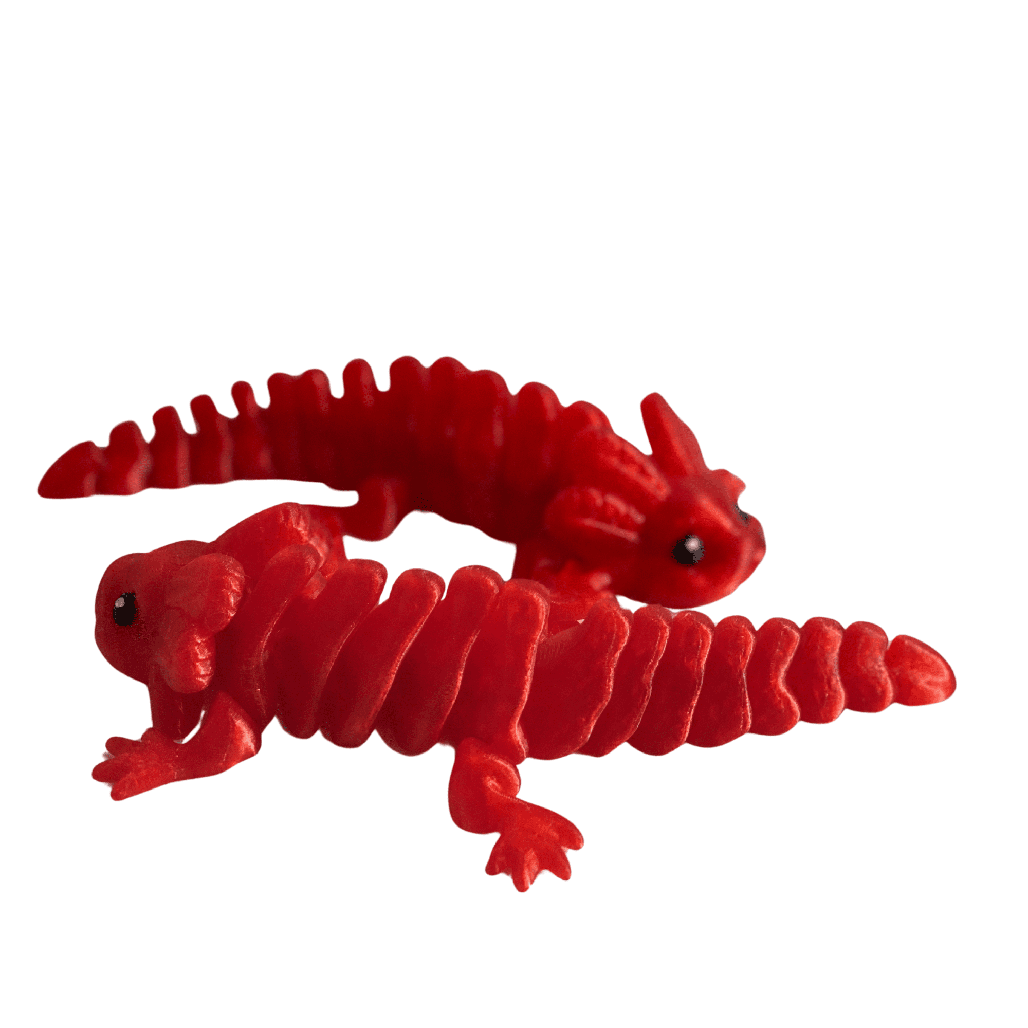 Articulated Axolotl 3D Printed Figure - Set of 2 - Flexible ...