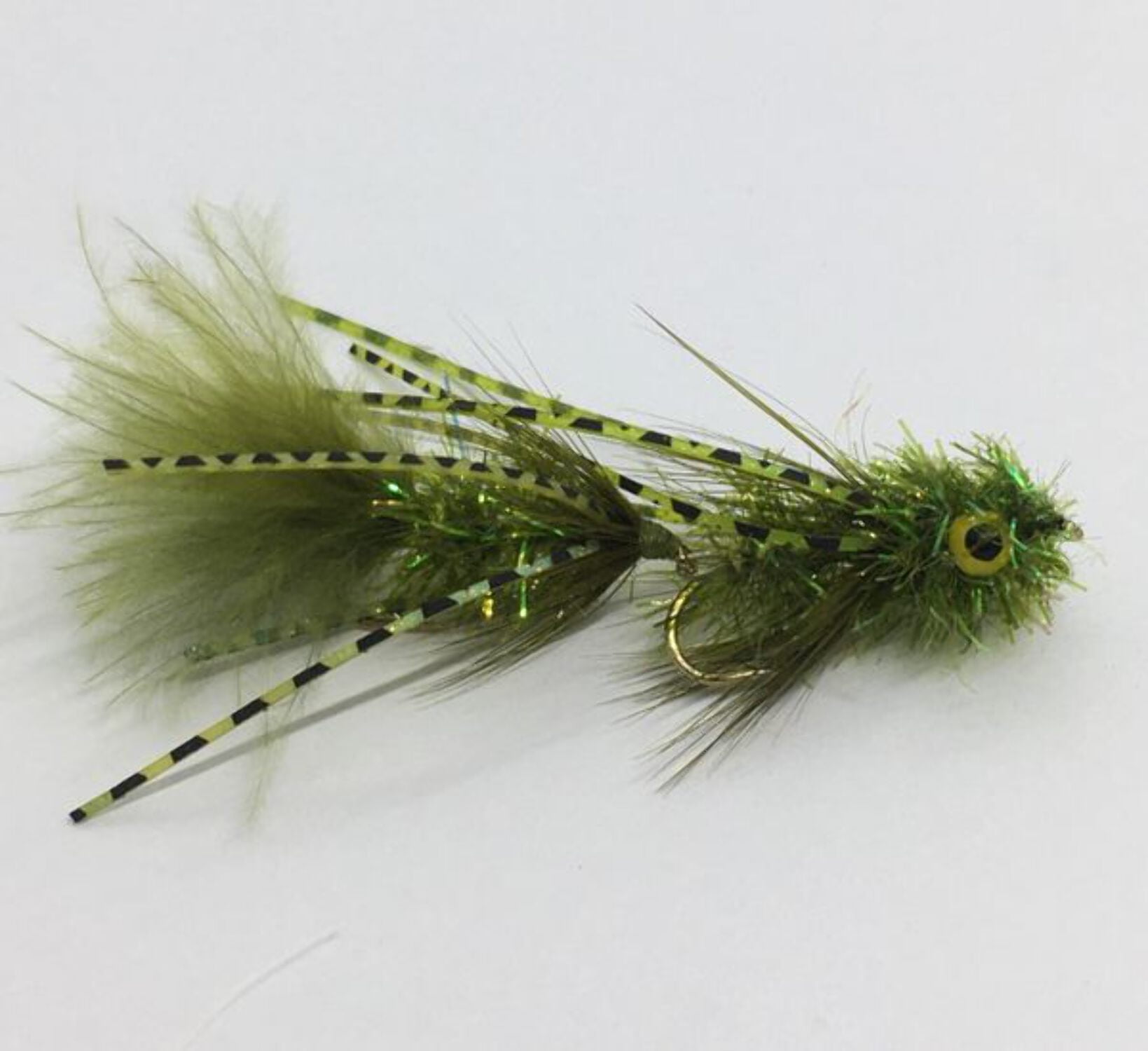Articulated Circus Peanut - Olive - Articulated Streamer - Walmart.com