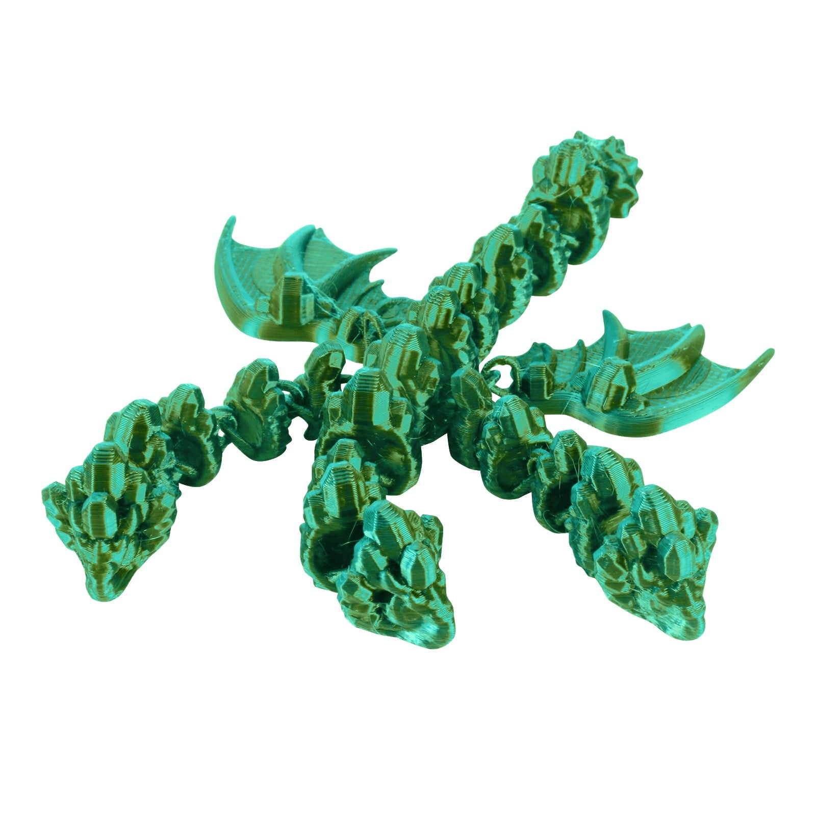 Articulated Dragon 3D Printed Rockyhydra Model Multi Jointed Flexible ...