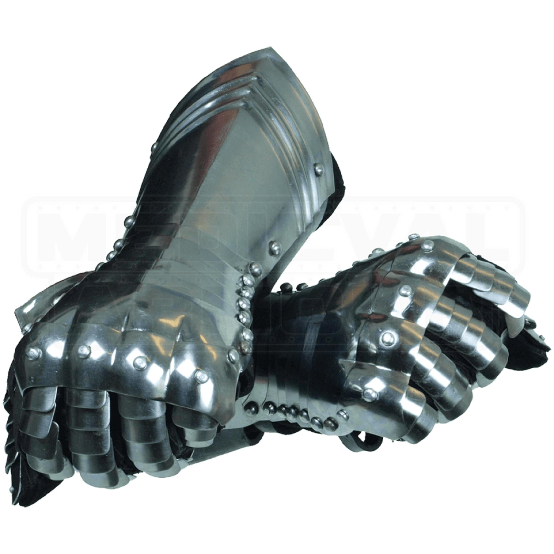 Articulated Gauntlets Steel Hand Gloves SCA Larp Armour - Walmart.com