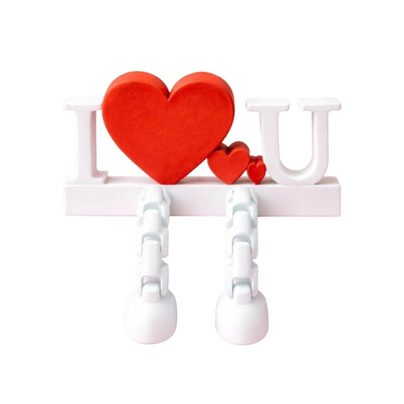 Articulated Heart Figurine With Movable Joints Tabletop Decor Set ...