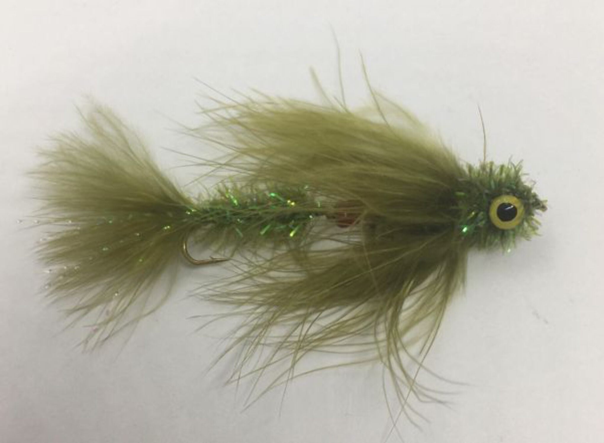 Articulated Marabou Poodle - Olive - Articulated Streamer - Walmart.com
