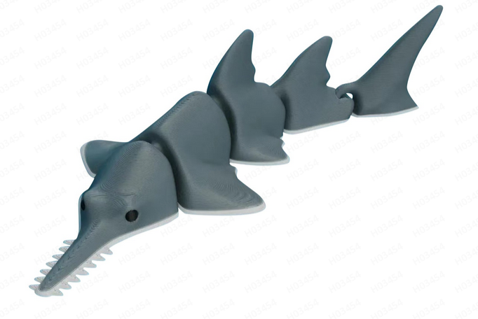 Articulated Sawfish, Flexi Fidget Toy, 3D Printed Articulated Sawfish ...