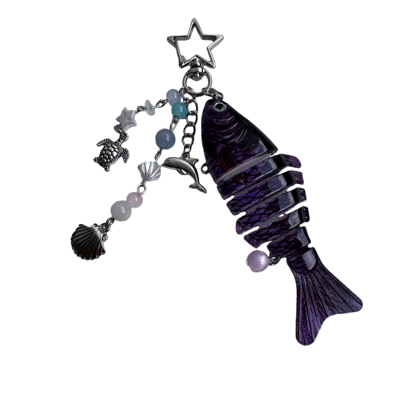 Articulated Swimming Fish Key Rings Realistic Motion Design Fishing ...