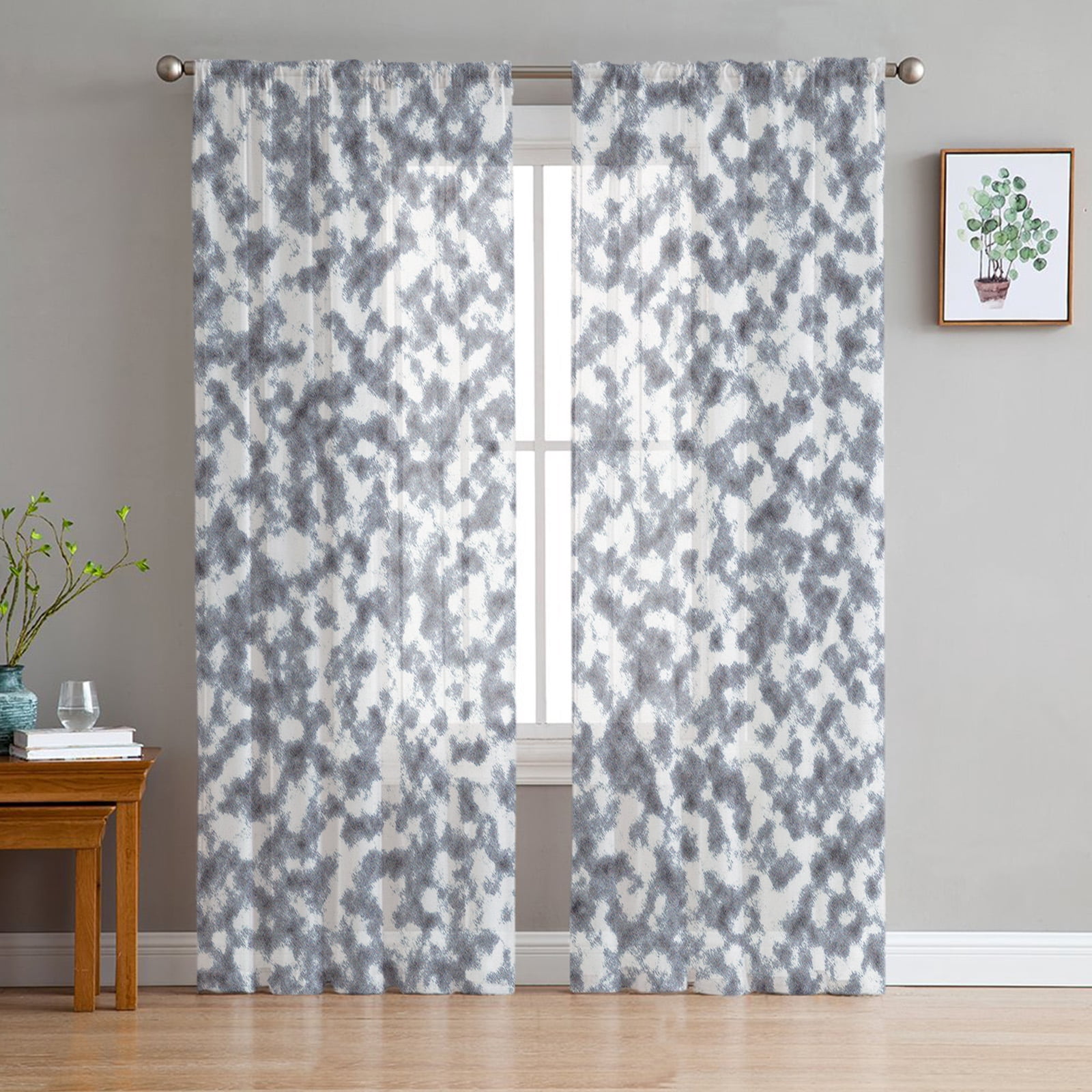 Articulated Texture Cowhide Texture TextureTulle Curtains ration Modern ...