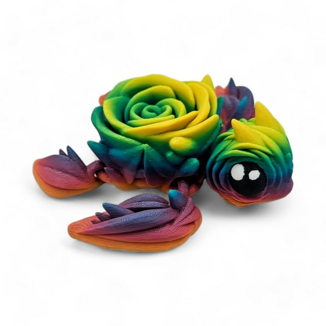 Articulated Turtle Collectible Figurine - 3D Printed Turtles Flexible ...