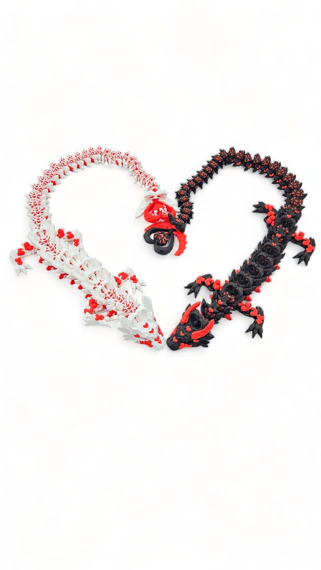 Articulating Heart Dragon Themed Collectible Figurines - Stress Relief ...