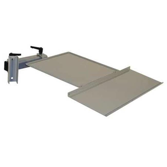 Articulating Monitor Arm with Keyboard Tray, Light Gray Frame - Walmart.com