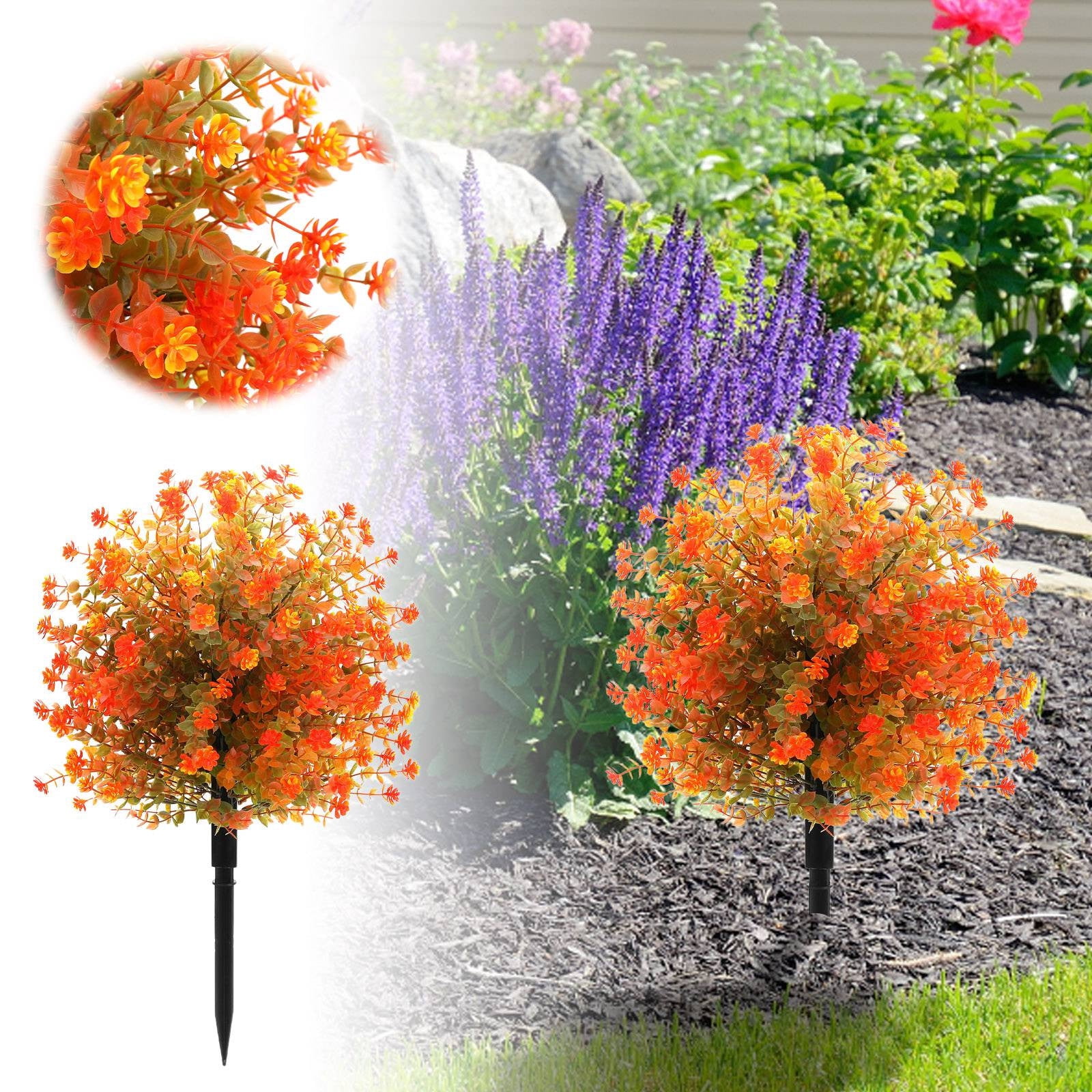 Artifical Camellia Tree Ball With Ground Plug Real-Touch Durable ...