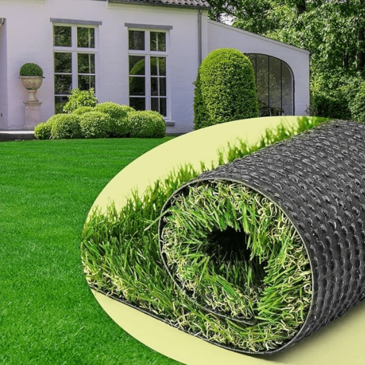Artifical Grass Turf Lawn 2x8ft Realistic Synthetic Grass Mat Thick ...