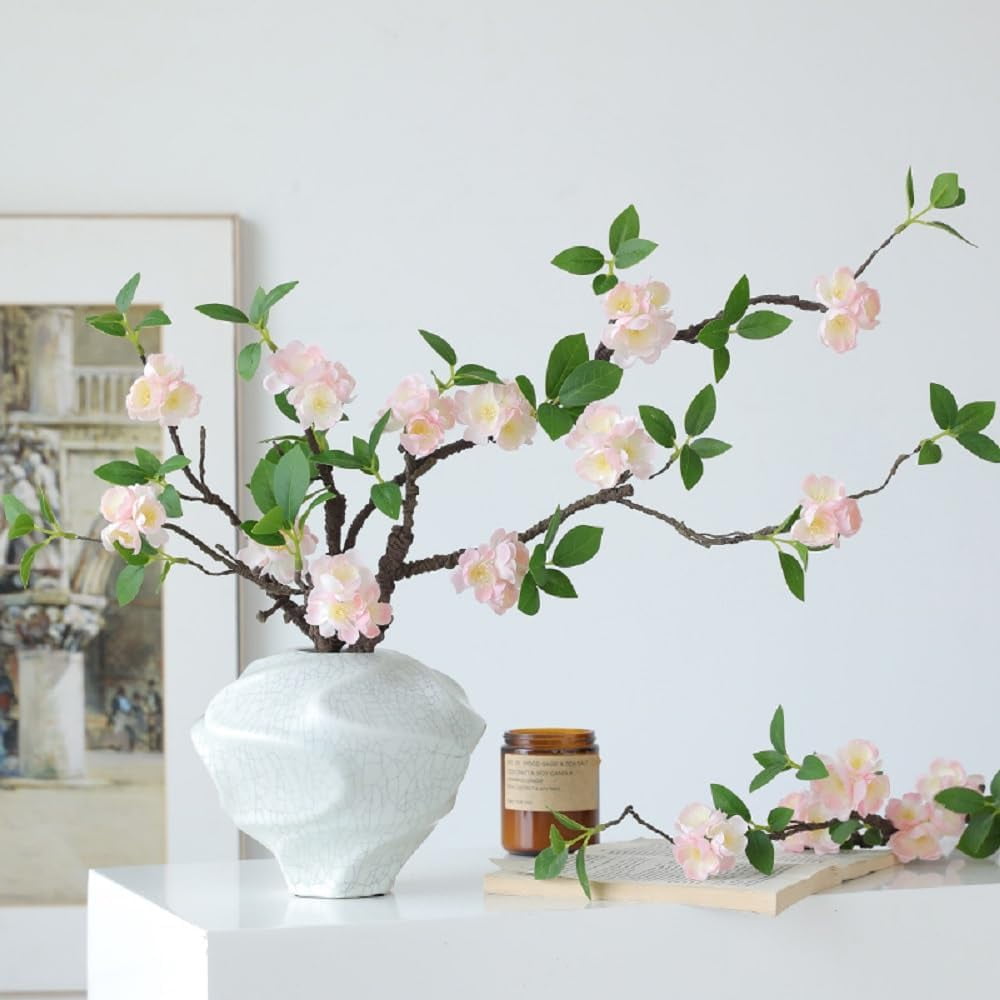 Artificial , 2 count Cherry Blossom Branches 31 Inch Long Silk for DIY ...