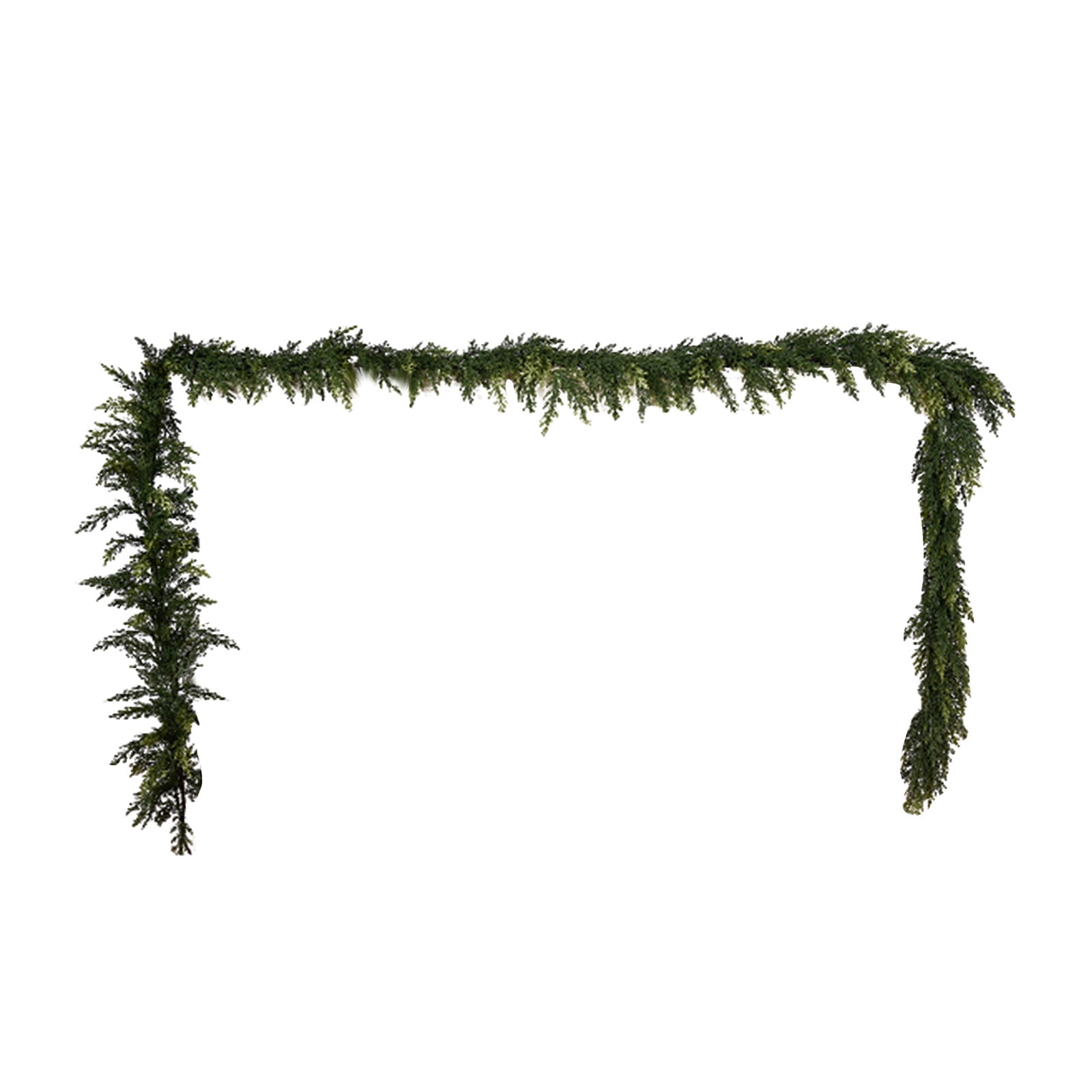 Artificial 5-Fork 3D Cedar Leaf Garland New Design, 7 Meters Length ...