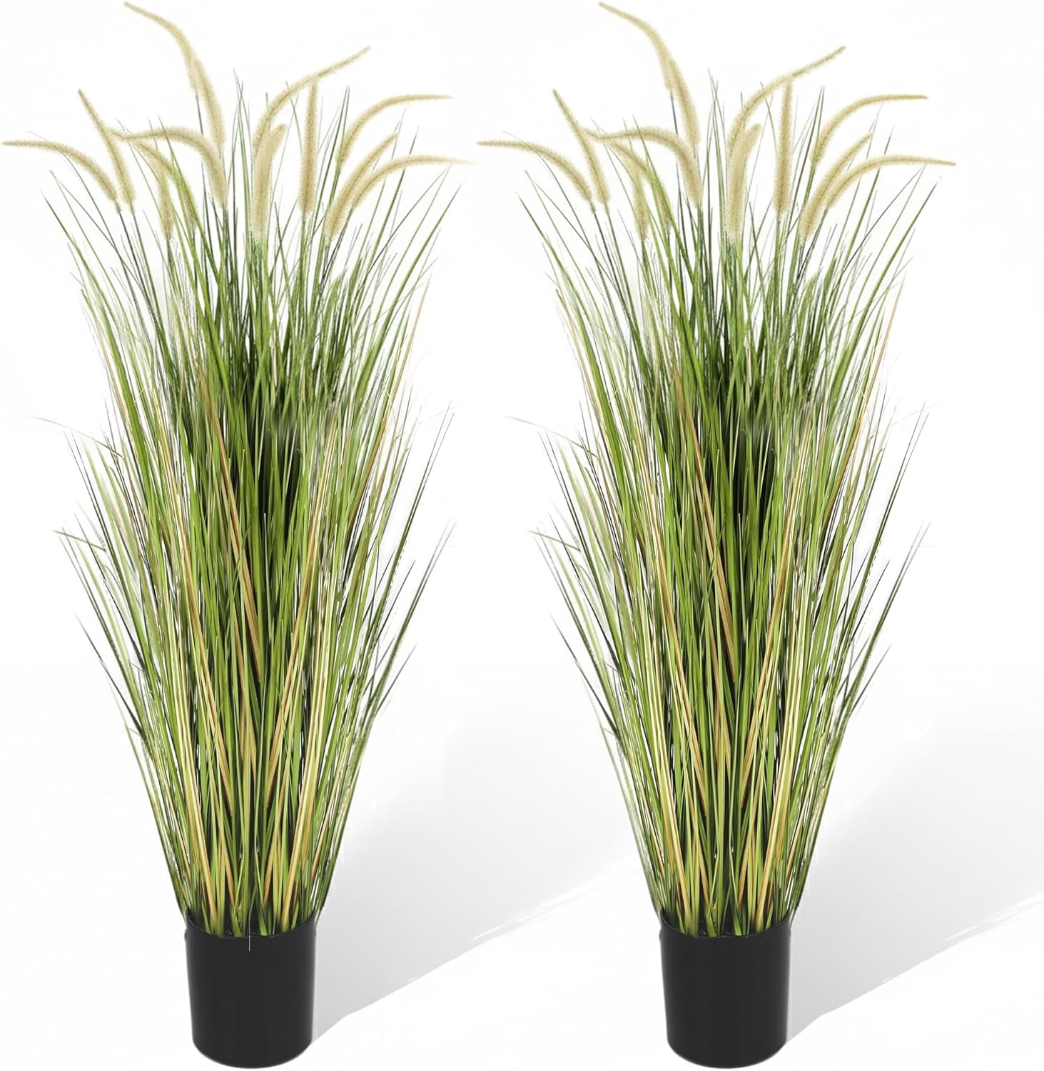 Artificial 5ft 2-Pack Horsetail Reed Grass, 59in Tall Artificial Indoor ...
