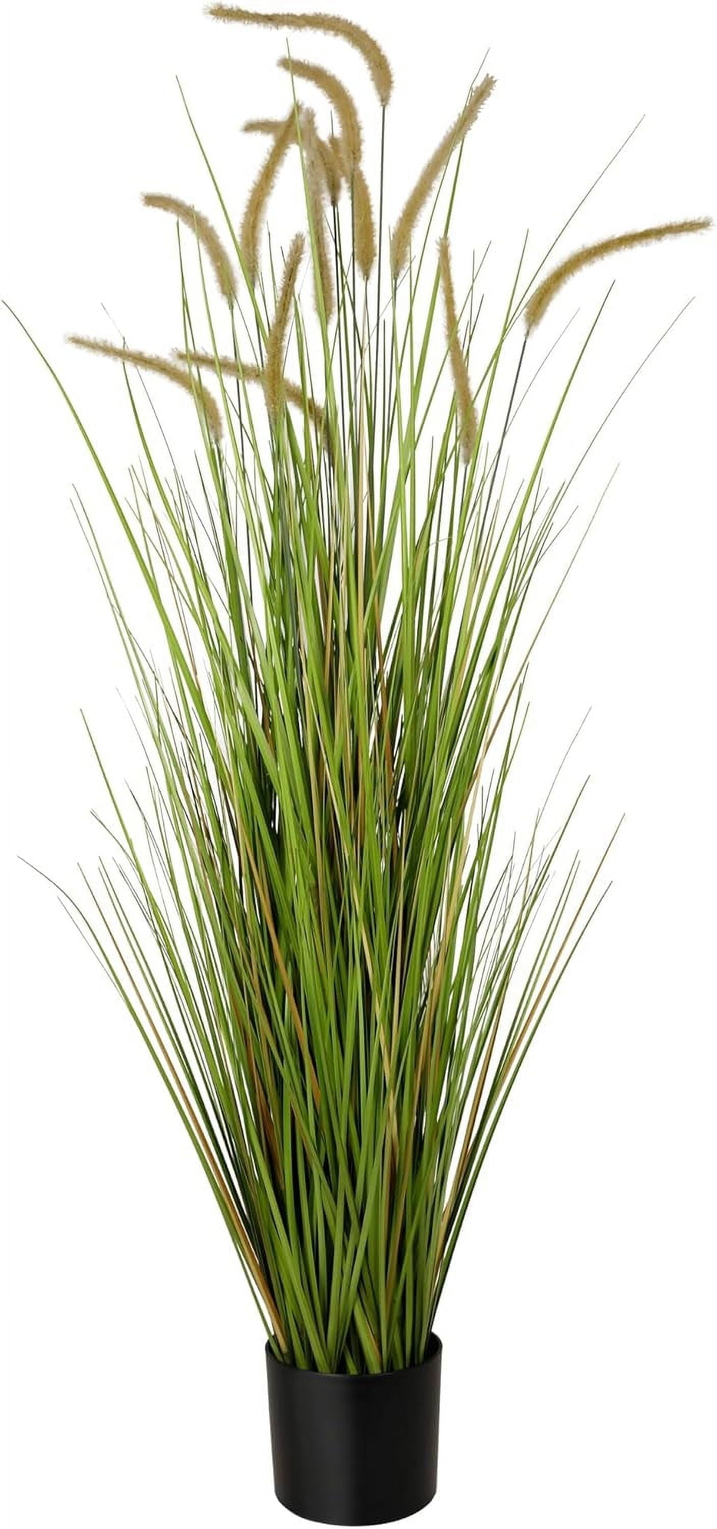 Artificial 5ft Horsetail Reed Grass – 59in Tall Faux Grass Plant in Pot ...