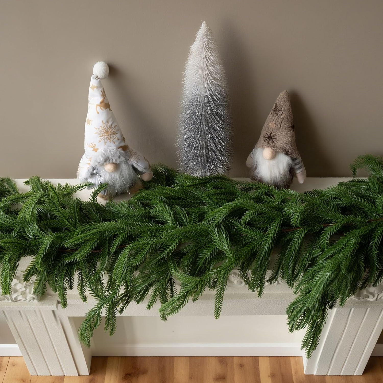 Artificial 6Ft Norfolk Pine Garlands, Christmas Winter Pine Garland ...