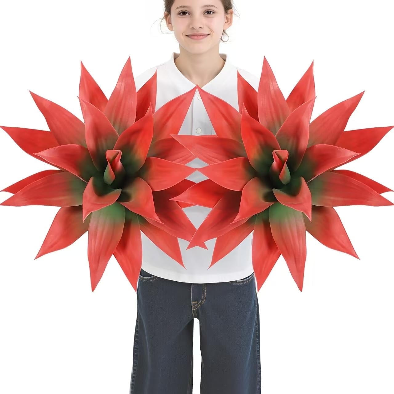 Artificial Agave Plant Set, 28 Inch, Faux Aesthetic Plants for Home ...