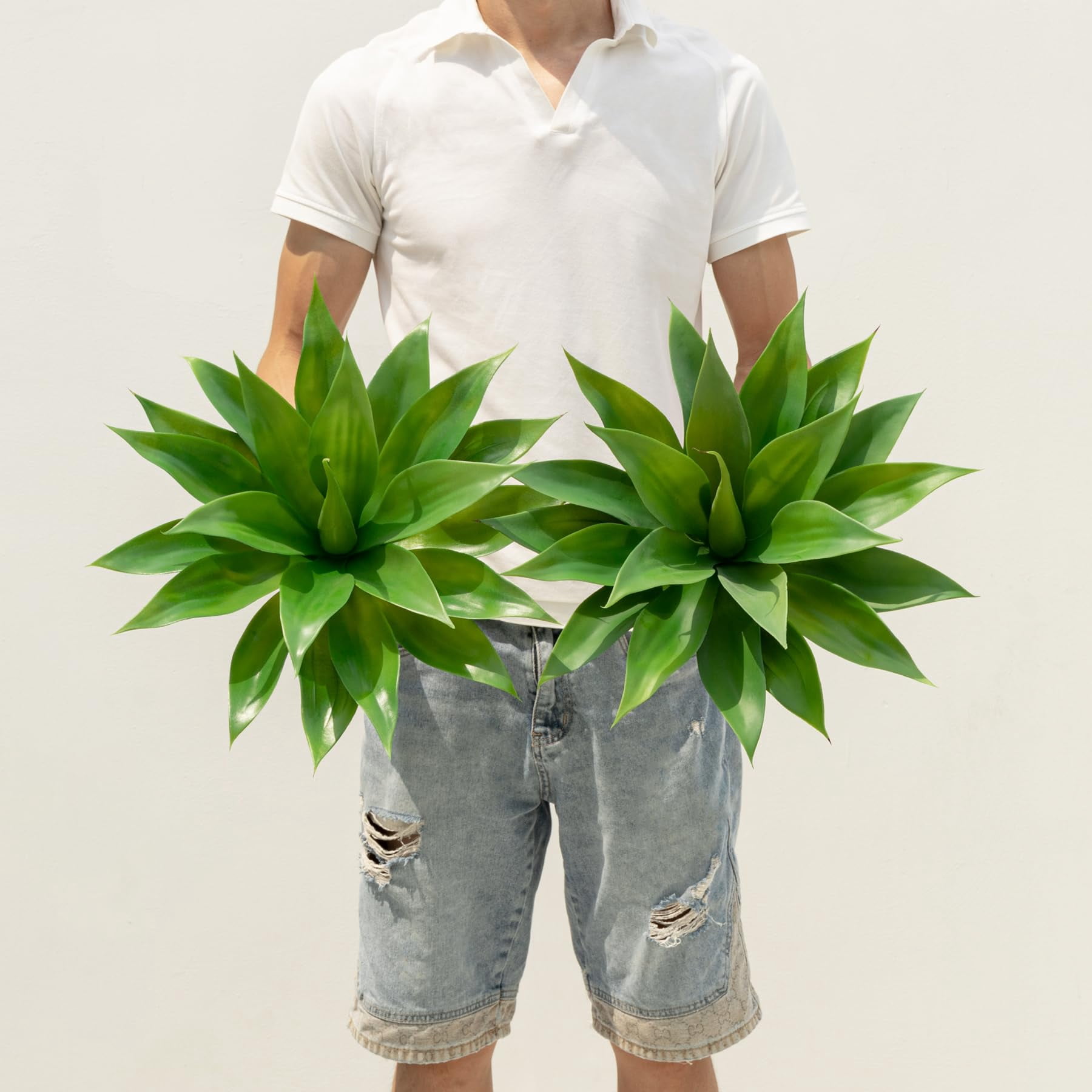 Artificial Agave Plants Large Uv Resistant Planters For Indoor And ...