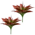 Artificial Agave Plants, UV Resistant Faux Succulents with Ground ...