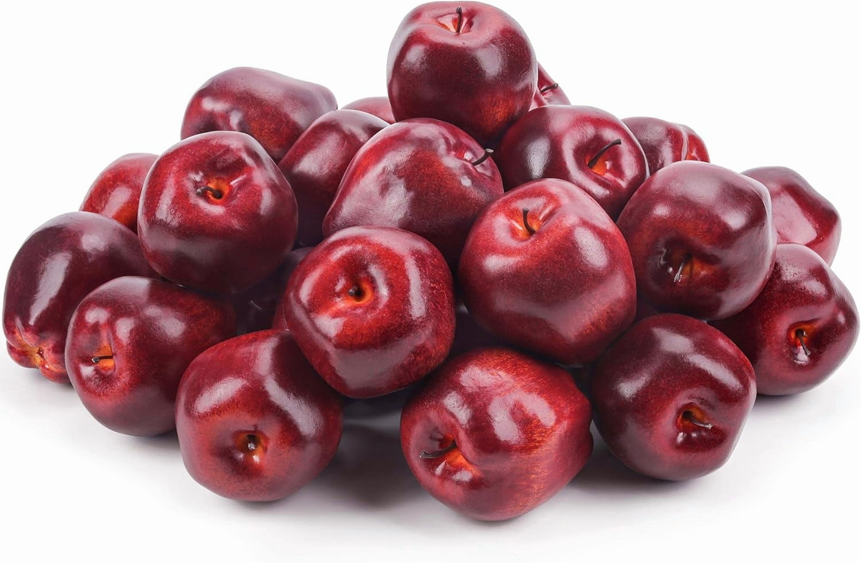 Artificial Apples Fake Fruits Red Delicious Apples for Decoration ...
