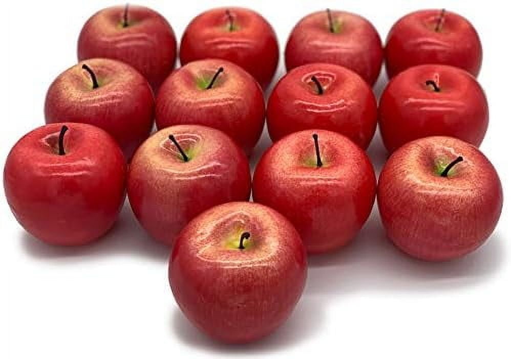 Artificial Apples, Red Apple Decoration, Simulation Fruit Bright Colors ...